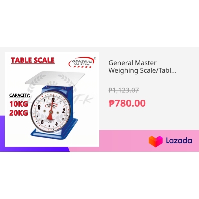 General Master Weighing Scale/Table Scale Dial Spring Scale 10 Kg/20KG ...