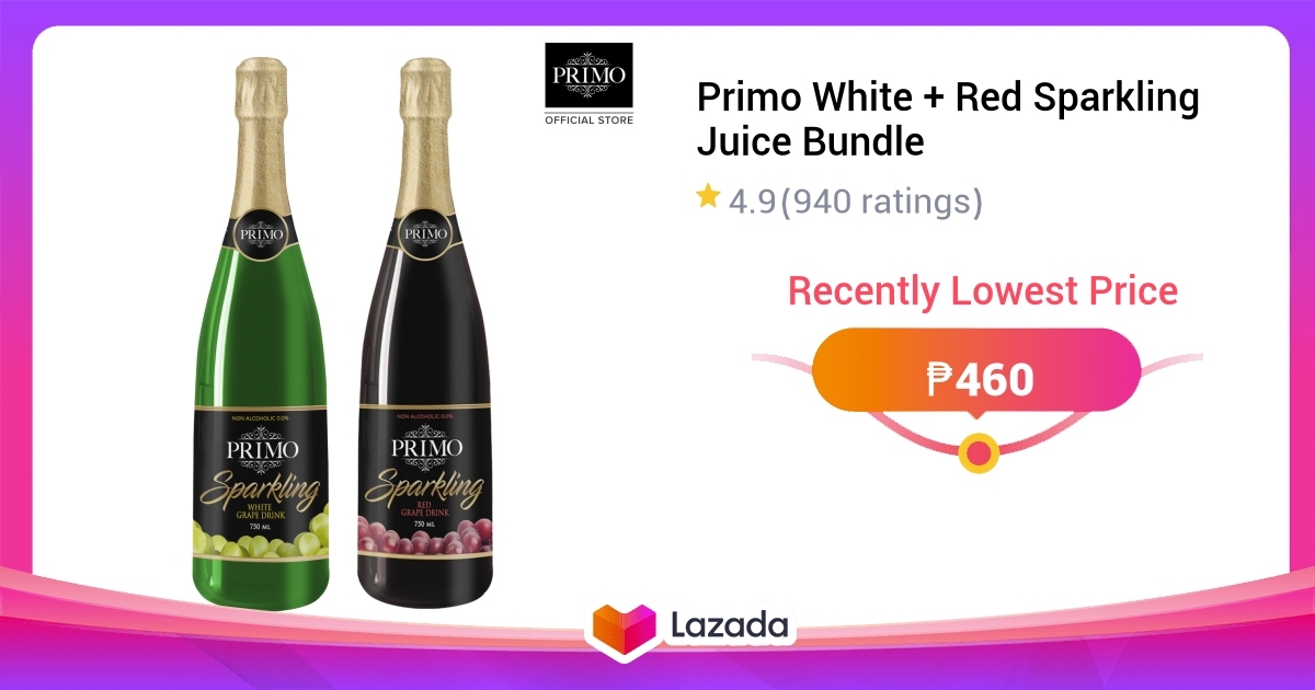 Primo White + Red Sparkling Juice Bundle