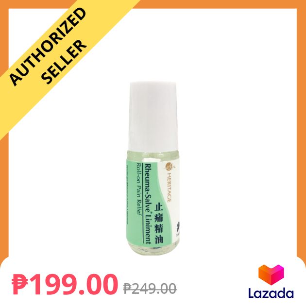 Rheuma Salve® Liniment Pocket- Size Roll-on Pain Relief (5ml) by Heritage®