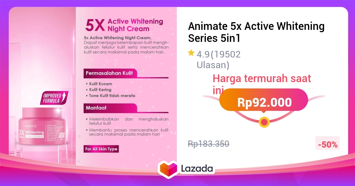 Animate 5x Active Whitening Series 5in1