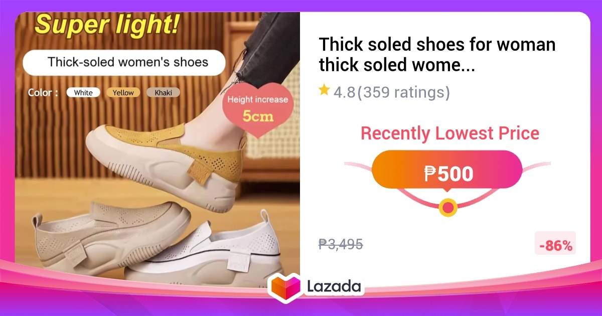 Thick soled shoes for woman thick soled women shoes loafer shoes height ...