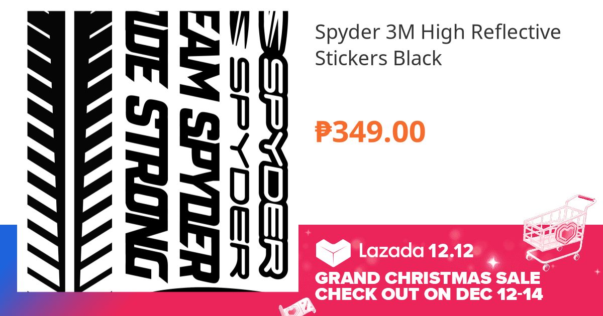 Spyder 3M High Reflective Stickers Black | Online Shopping Lazada