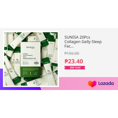 SUNISA 20Pcs Collagen Gelly Sleep Face Mask Firm Skin Moisturizing Oil ...