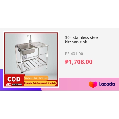 304 stainless steel kitchen sink, vertical sink, wash basin, wash basin ...