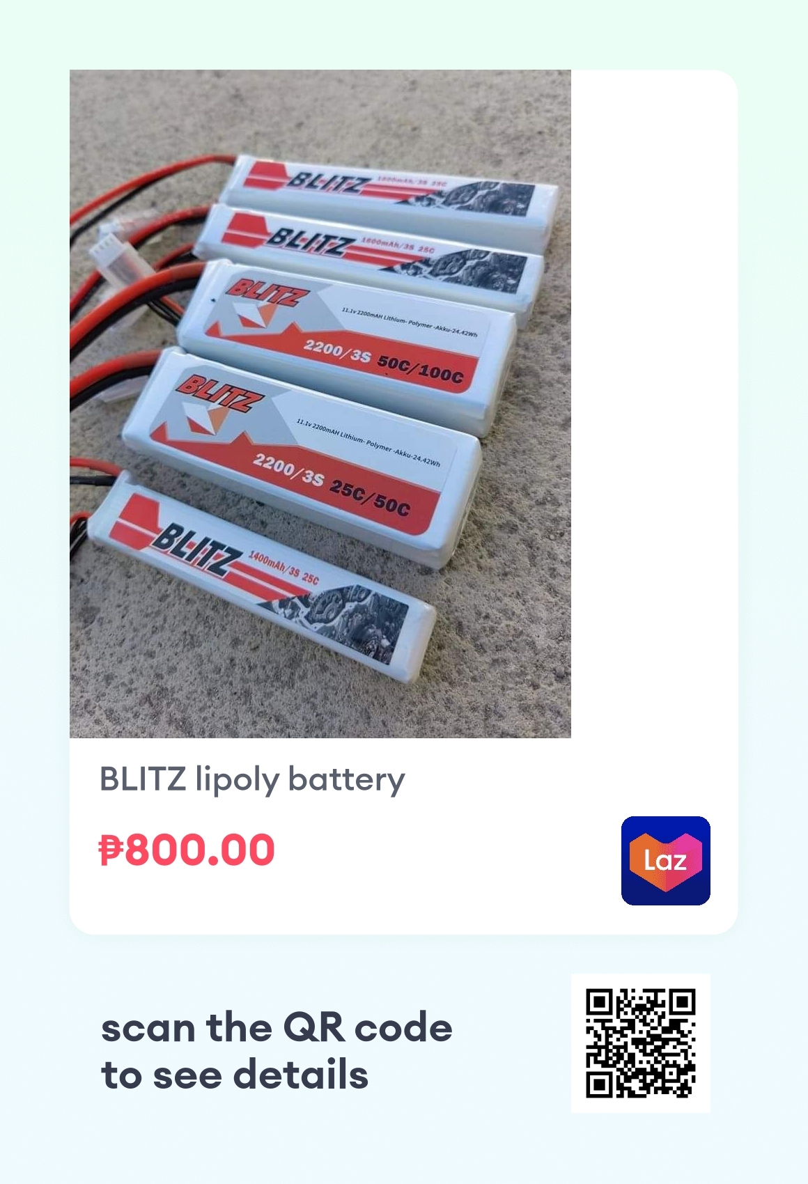 BLITZ lipoly battery