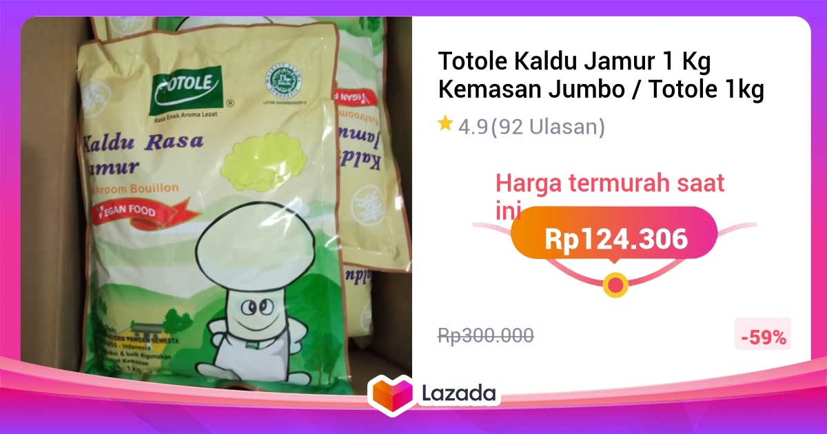 Totole Kaldu Jamur 1 Kg Kemasan Jumbo / Totole 1kg