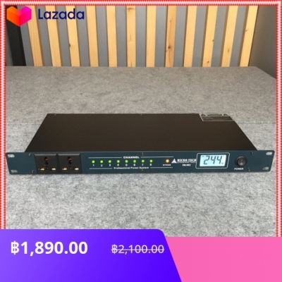 สายไฟขนาดใหญ่ 3x4 SQ.MM MICROTECH SQ-802 ปลั๊กซีเควนซ์ เบรคเกอร์ติดแร็ค จ่ายไฟเข้าระบบเป็นลำดับ ...