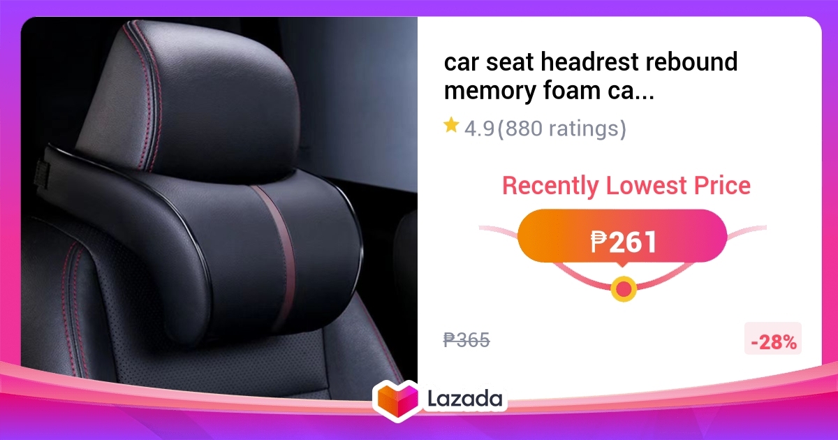 car seat headrest rebound memory foam car headrest car seat backrest PU ...