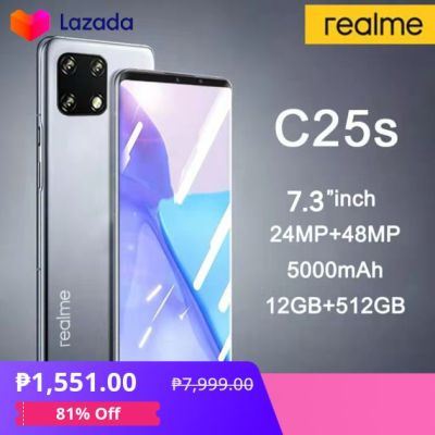 Realme C25 Cellphone original big sale 2022 Android smart phone cheap handphone wash warehouse ...