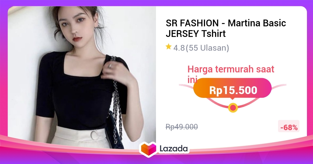 SR FASHION - Martina Basic JERSEY Tshirt