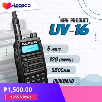 NEW ARRIVAL! BAOFENG 2022 MODEL UV16 Dualband Waterproof Radio