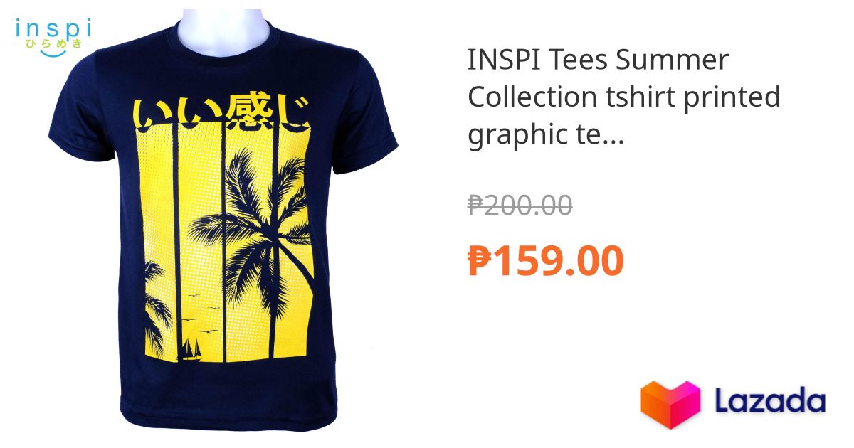 INSPI Tees Summer Collection tshirt printed graphic tee Mens t shirt ...