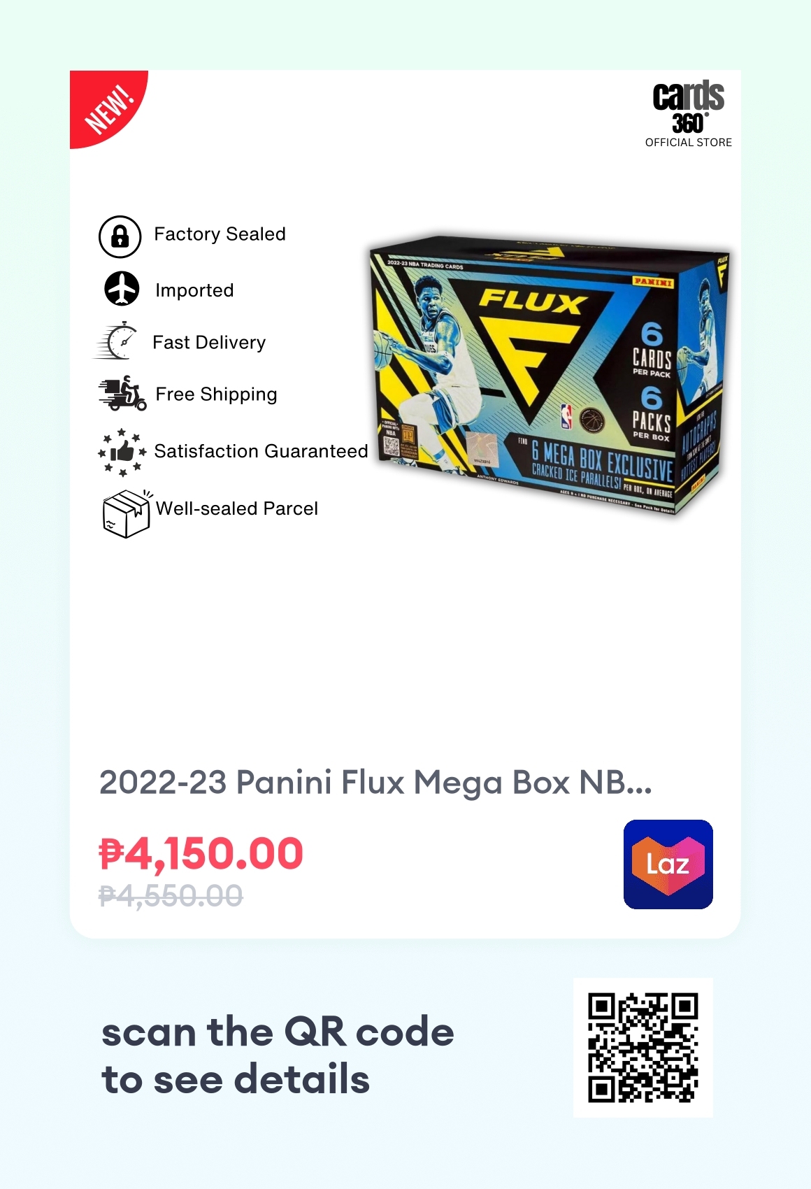 2022-23 Panini Flux Mega Box NBA Trading Cards