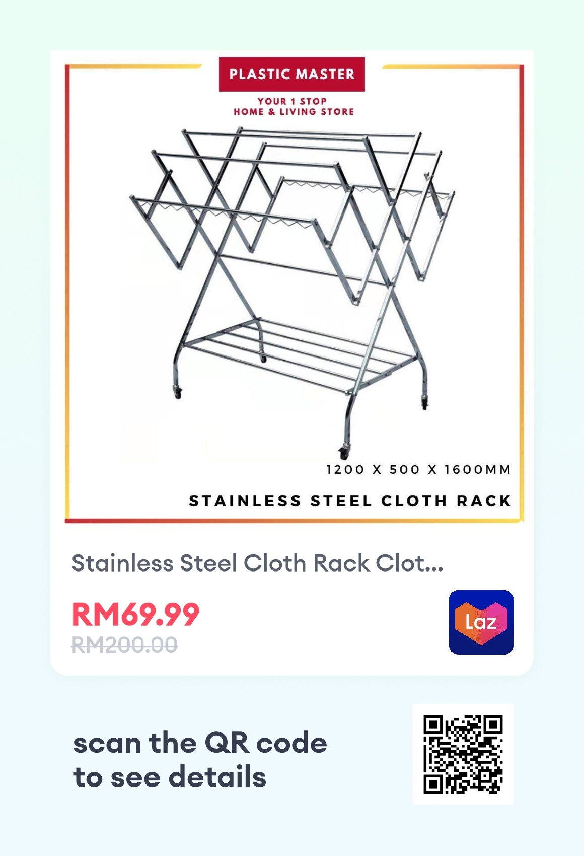 Stainless Steel Cloth Rack Cloth Organizer Stainless Steel Drying Rack ...