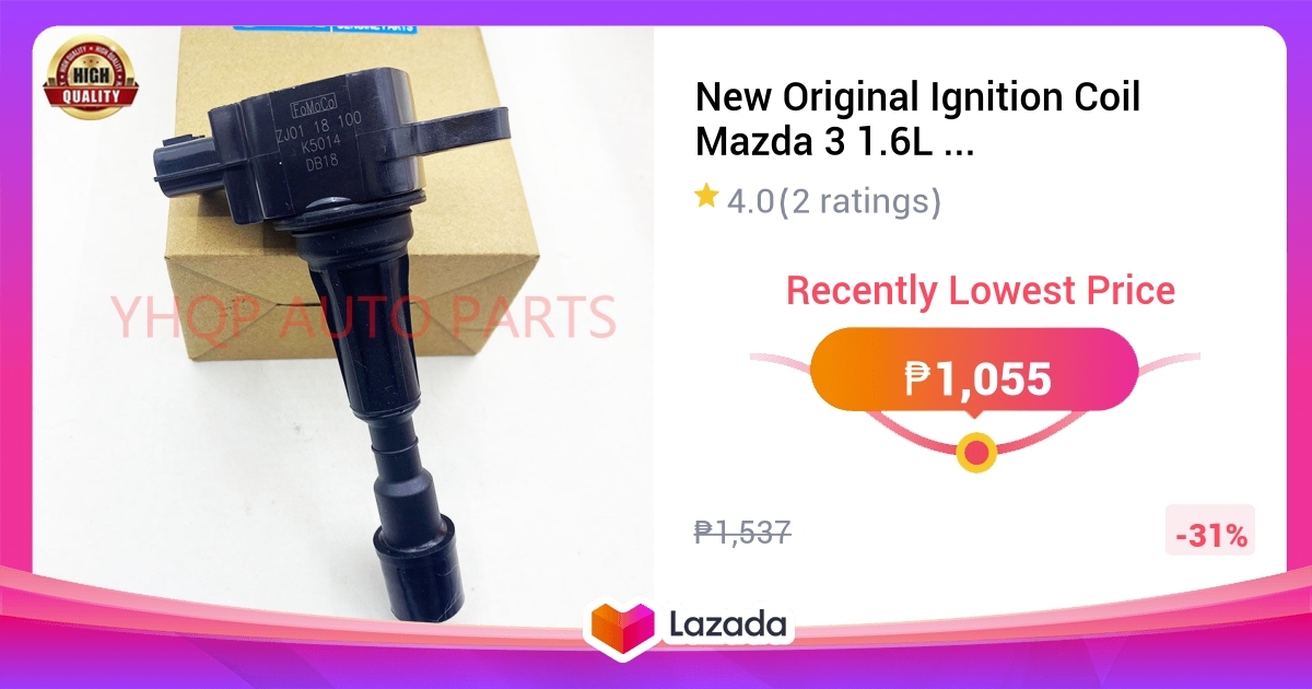 New Original Ignition Coil Mazda 3 1.6L ( 2004-2013 ) ZJ01-18-100 ZJ01 ...
