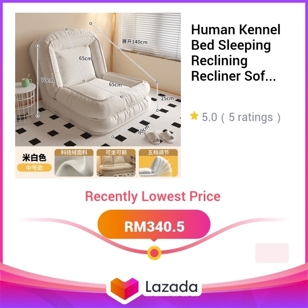 Human Kennel Bed Sleeping Reclining Recliner Sofa Lazy Bone Chair ...