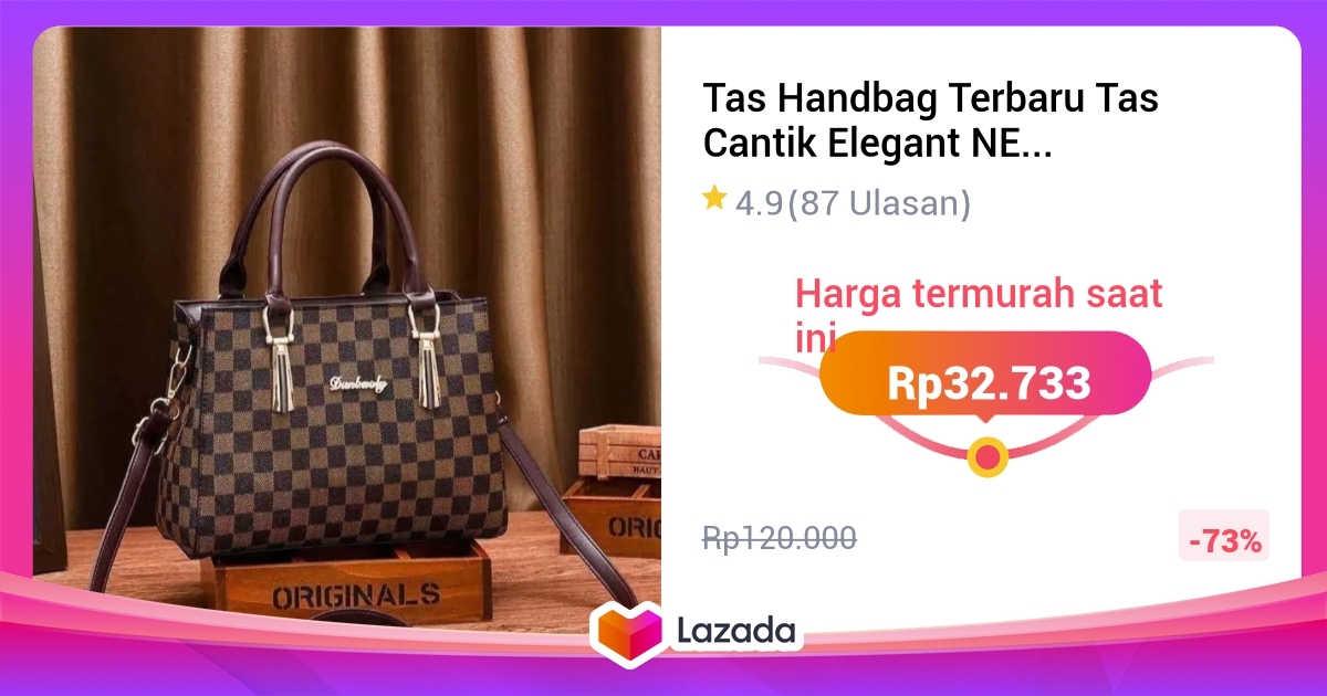 Tas Handbag Terbaru Tas Cantik Elegant NEW SLINGBAG WANITA --TAS WANITA ...