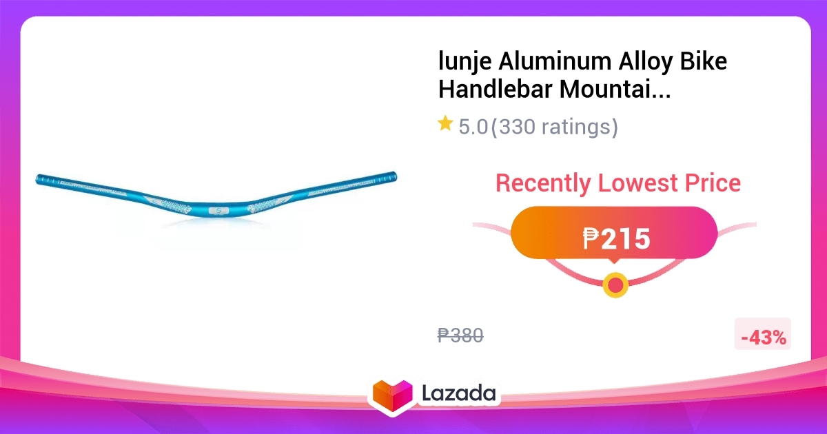 lunje Aluminum Alloy Bike Handlebar Mountain Bicycle Handlebar DH 31 ...