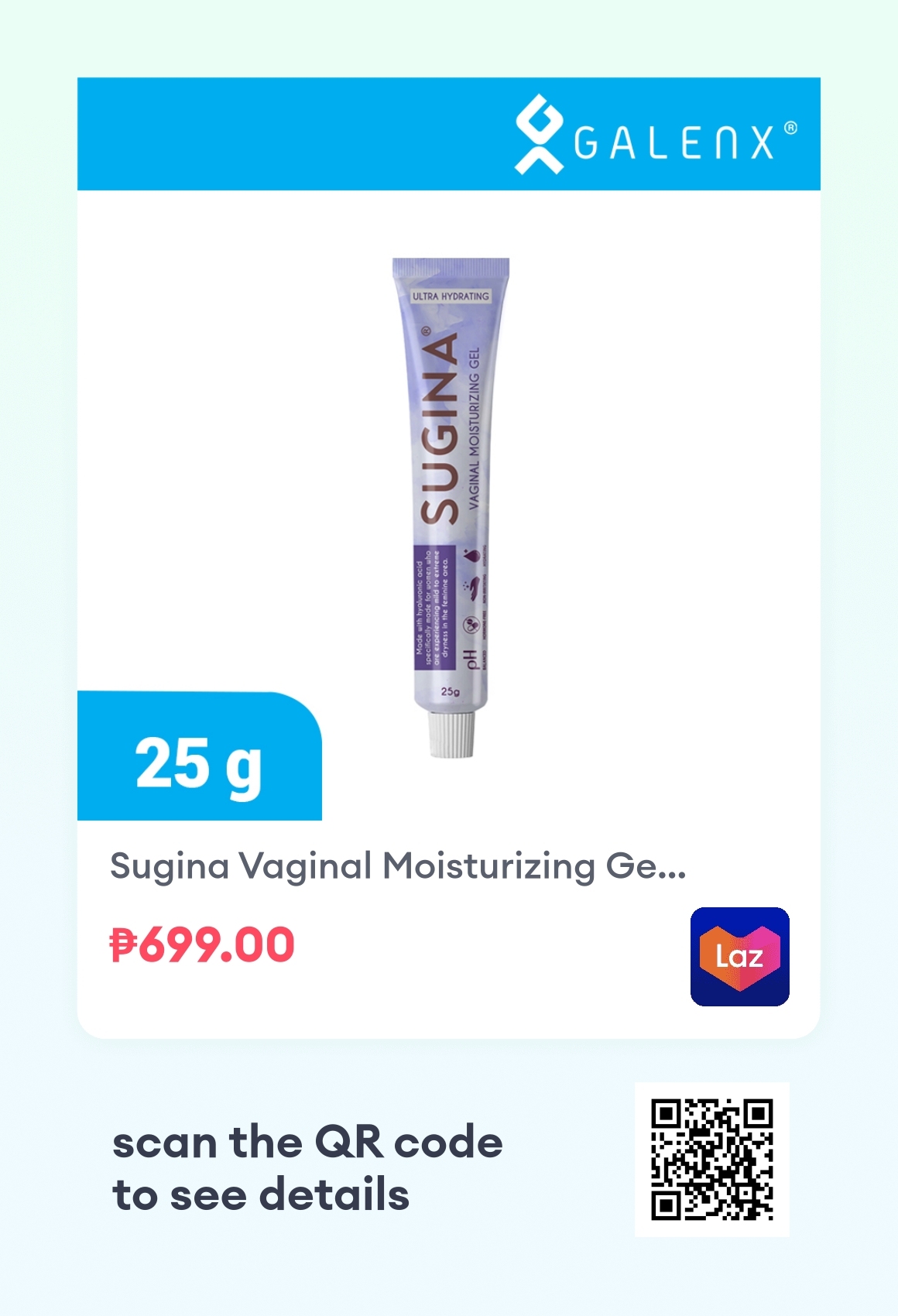 Sugina Vaginal Moisturizing Gel (Ultra Hydrating)