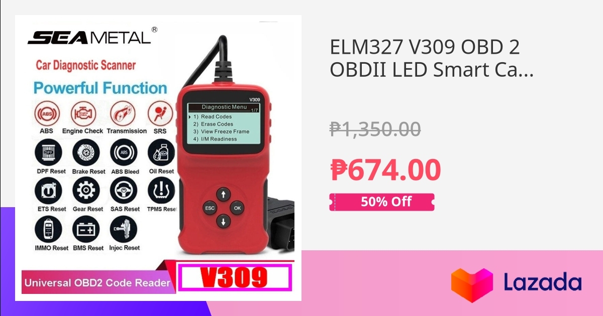 ELM327 V309 OBD 2 OBDII LED Smart Car Auto Diagnostic Tool Interface elm327-v309-obd-2-obdii-led-smart-car-auto-diagnostic-tool-interface