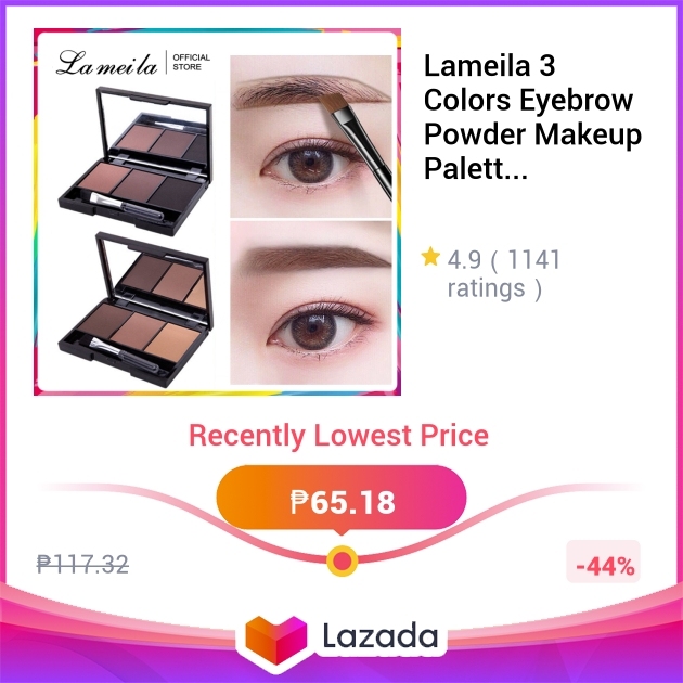 Lameila 3 Colors Eyebrow Powder Makeup Palette Waterproof Shade for ...