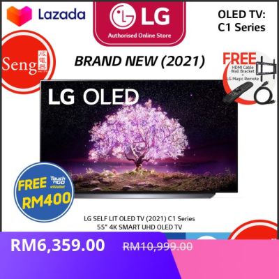 LG 55" C1 Series OLED 4K Smart UHD OLED TV OLED55C1PTB | HDMI 2.1 ...