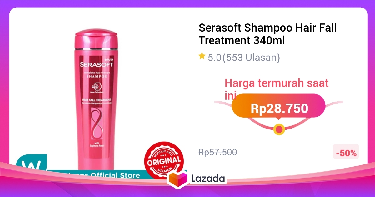 Serasoft Shampoo Hair Fall Treatment 340ml