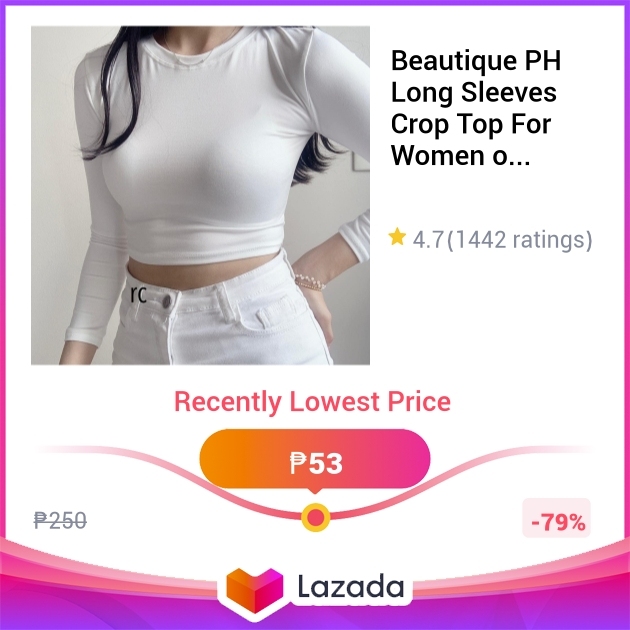 Beautique PH Long Sleeves Crop Top For Women on Sale | Latest Women ...