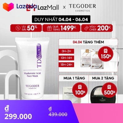 Mặt nạ HA Hyaluronic Acid cấp ẩm sâu,phục hồi da Tegoder Hyaluronic ...