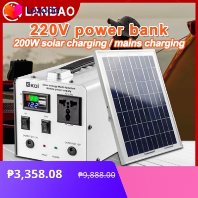 78800mAh Outdoor 220V Portable Solar Generator Fast Charge Large ...