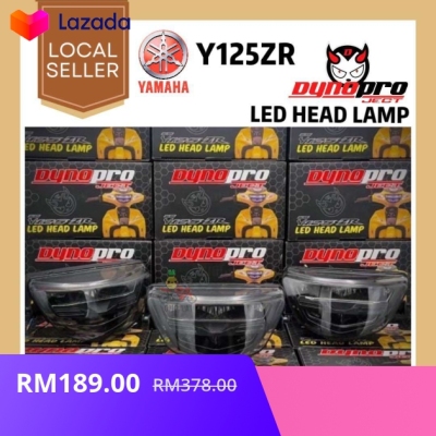 DYNOPRO YAMAHA Y125ZR LED HEAD LAMP LAMPU BESAR DEPAN HIGH QUALITY 125 125Z 125ZR Y125 Y125Z ...