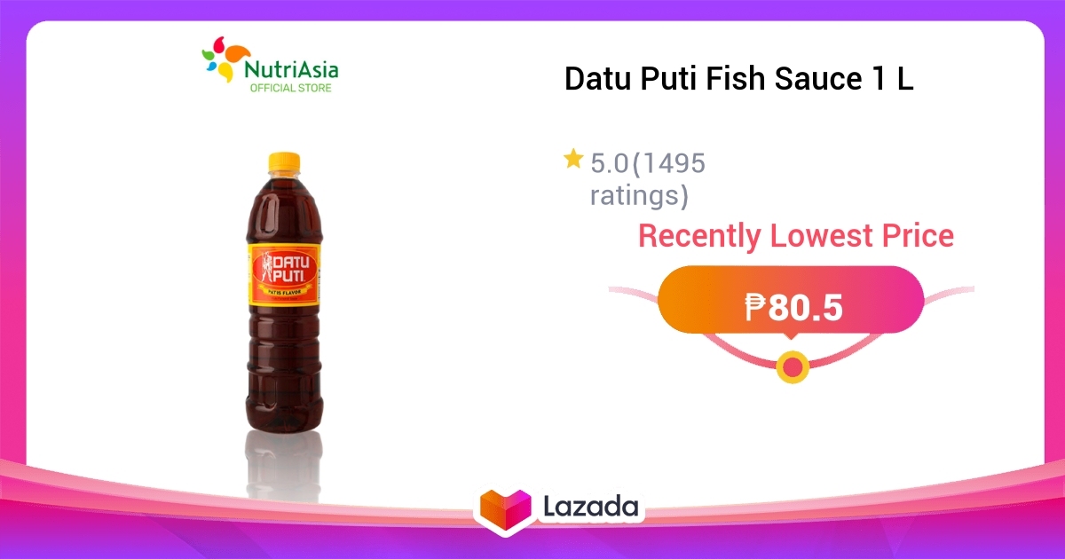 Datu Puti Fish Sauce 1 L