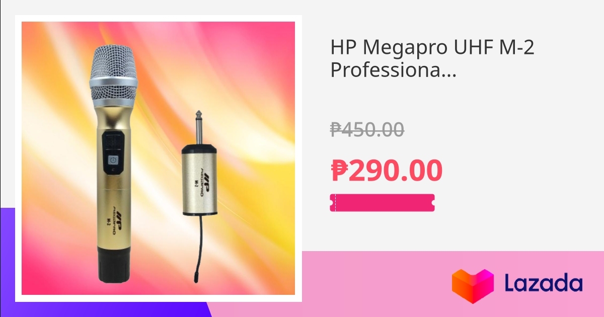 HP Megapro UHF M-2 Professional Universal Wireless Microphone