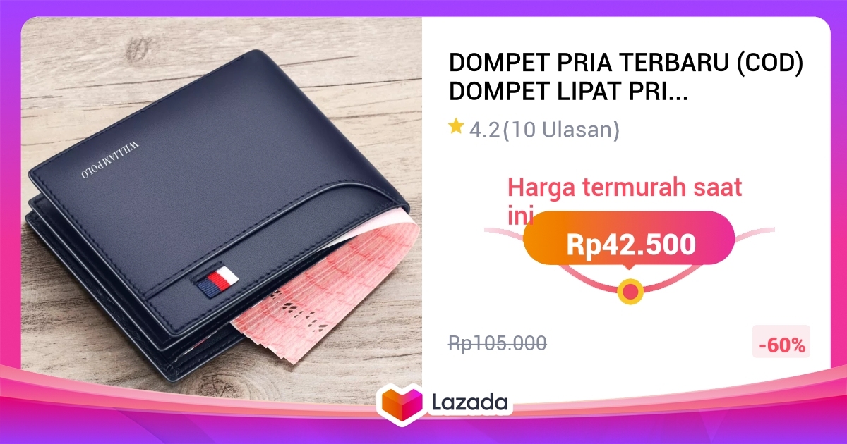 DOMPET PRIA TERBARU (COD) DOMPET LIPAT PRIA TERBARU / DOMPET PRIA MODEL ...