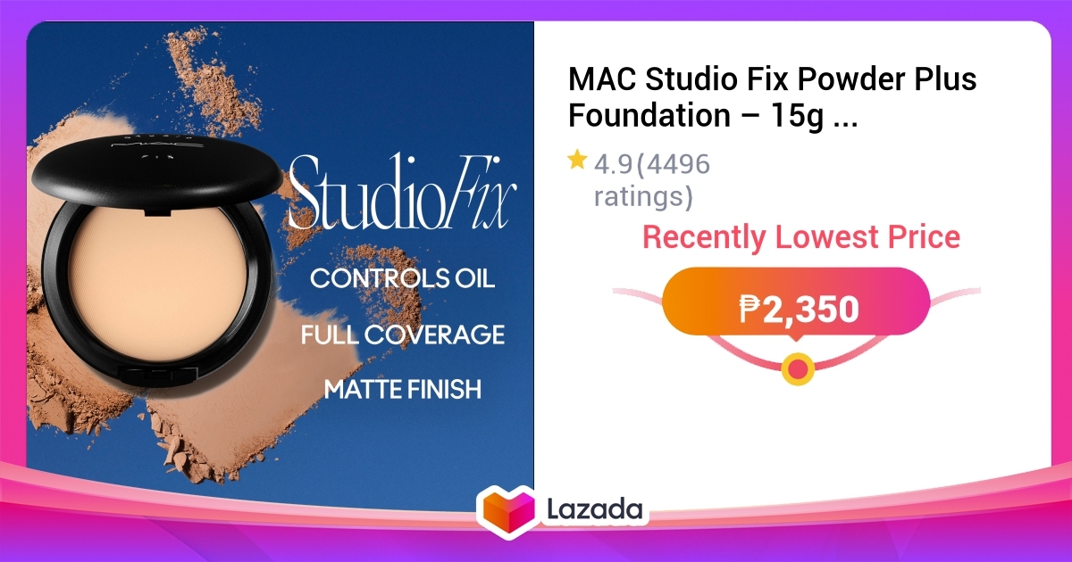 MAC Studio Fix Powder Plus Foundation – 15g / Powder Foundation for ...