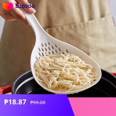 Long Handle Large Colander Fish Dumplings Spaghetti Spoons Mesh Sieve ...