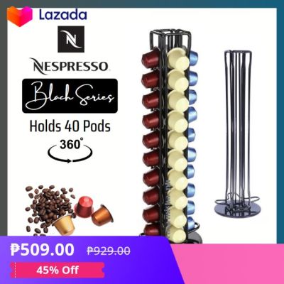 CMPH 40 Nespresso Coffee Capsule Pods Holder Rack Organizer 360 Degrees ...