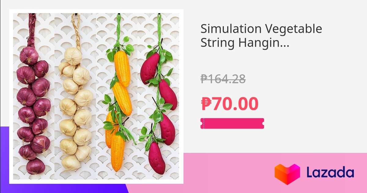 Simulation Vegetable String Hanging Fruit Model Foam Farmhouse ...
