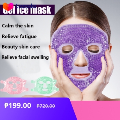O-New Ice Gel Eye Face Mask Hot Cold Therapy Sleep Mask for Migraines ...