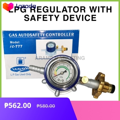 Anti- Leak LPG Gas Regulator With Auto shut-off Device Heavy Duty iCook ...