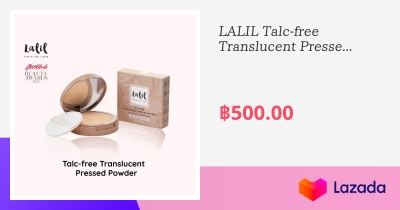 Lalil Talc-free Translucent Pressed Powder (10 g.) แป้งพัฟปรับผิวใส ...