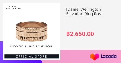 Daniel Wellington Elevation Ring Rose Gold - Unisex Ring - Couple Rings ...