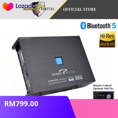 Adams Digital 15 Band 6 Channel DSP Amplifier Hi-Res 5.0 Bluetooth EMC ...