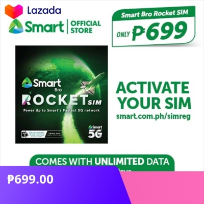 SMART Bro Rocket SIM 699 with UNLI Data 30 Days