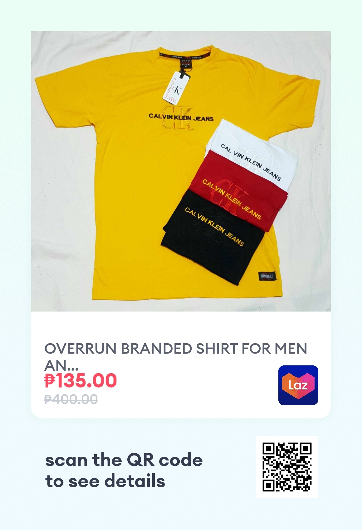 OVERRUN BRANDED SHIRT FOR MEN AND WOMEN RANDOM ASSORTED