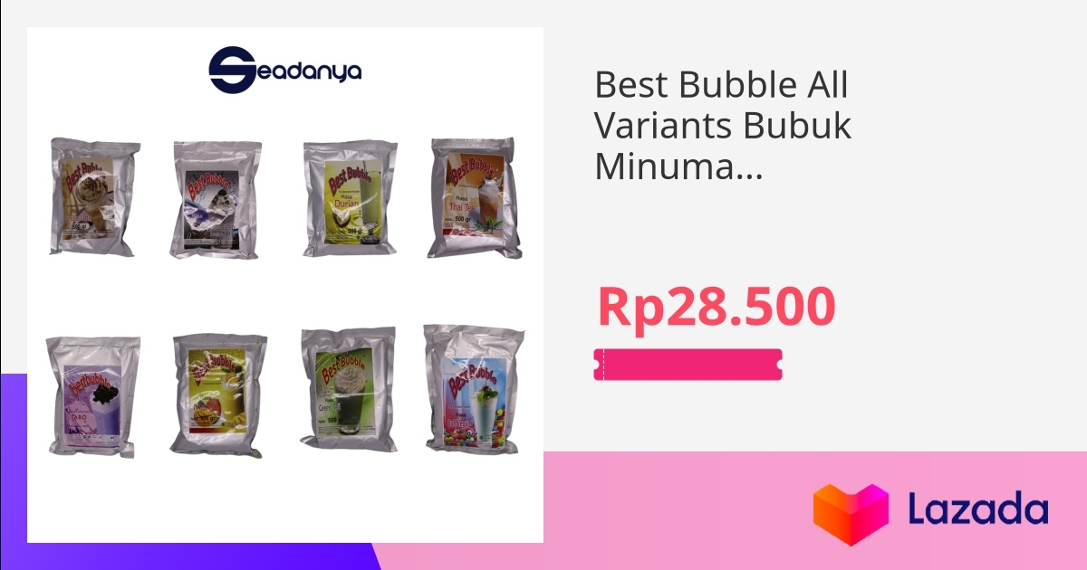 Best Bubble All Variants Bubuk Minuman Boba Semua Rasa 500gr Serbuk ...