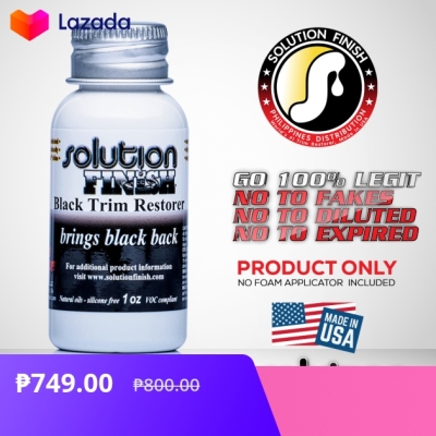 Solution Finish Black Trim Restorer 30ml (1oz.) MADE IN USA