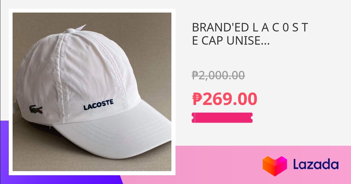 BRAND'ED L A C 0 S T E CAP UNISEX DRI-FIT