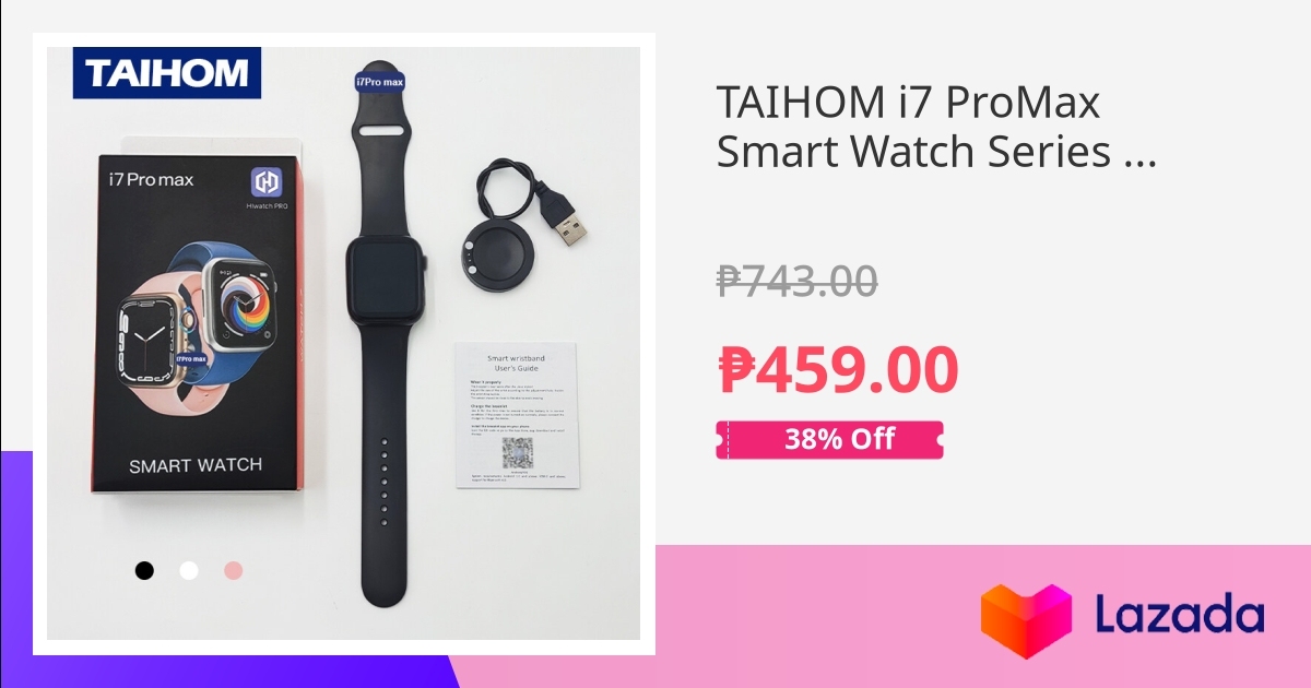 TAIHOM i7 ProMax Smart Watch Series 7 Men Waterproof Original brand ...