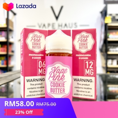 GENUINE Vape Pink - Cookie Butter (100ml) Freebase Flavor